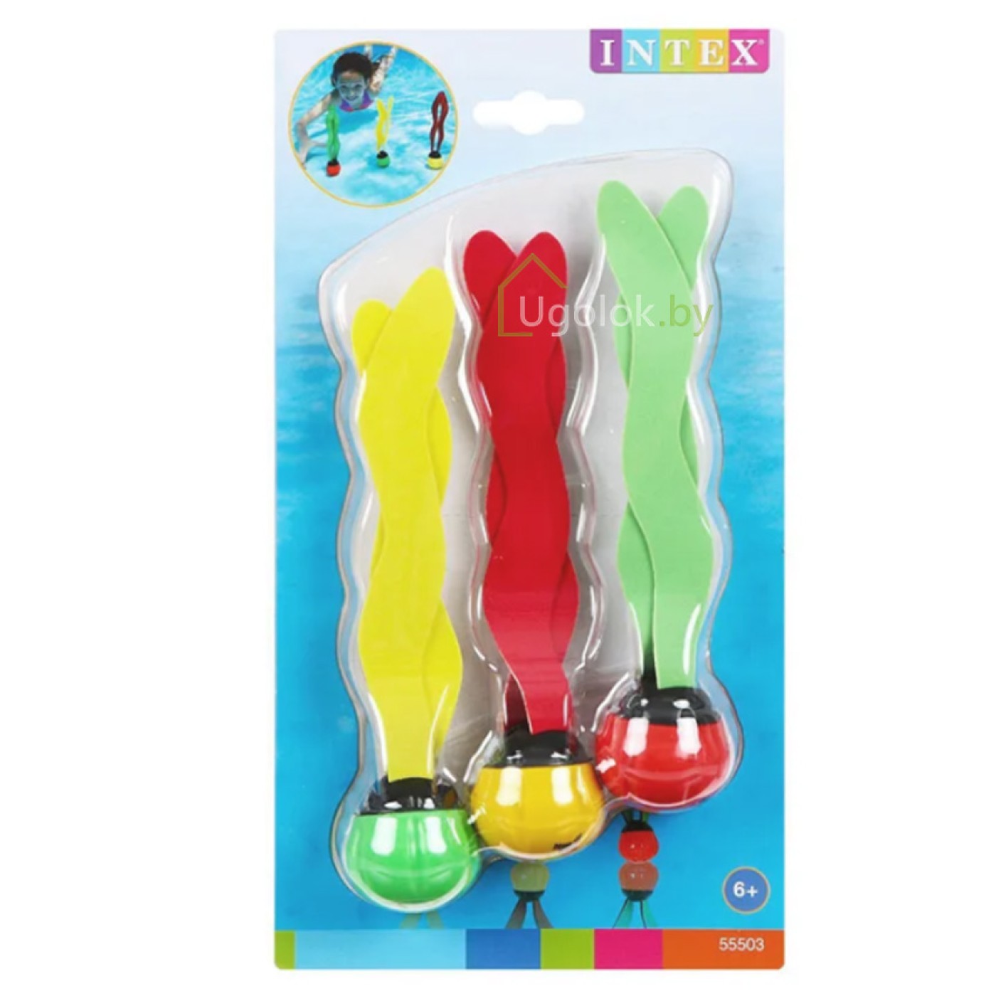 Мячи для подводного плавания Intex от 6 лет (55503) — купить по низкой ...