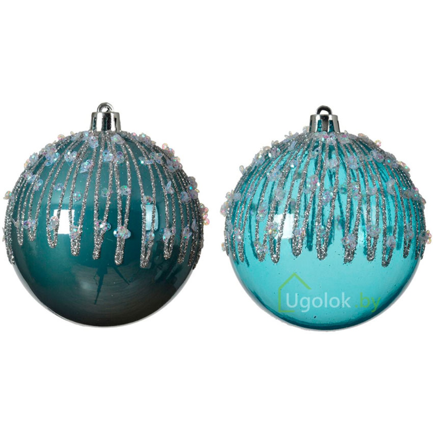 Елочное украшение Шар Kaemingk 1 шт. 8 см голубой рассвет — купить по низкой цене | Ugolok.by