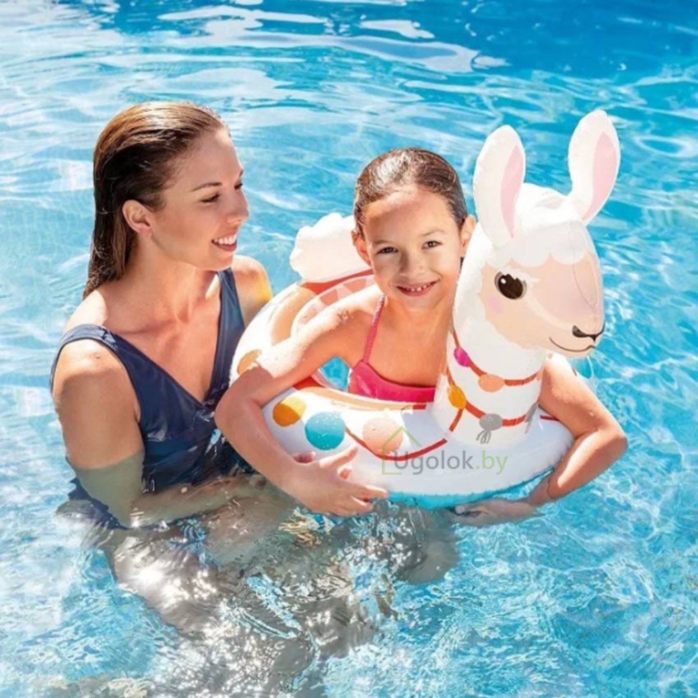 Надувной круг Intex Лама 86х58 см (58221) 3-6 лет — купить по низкой цене | Ugolok.by