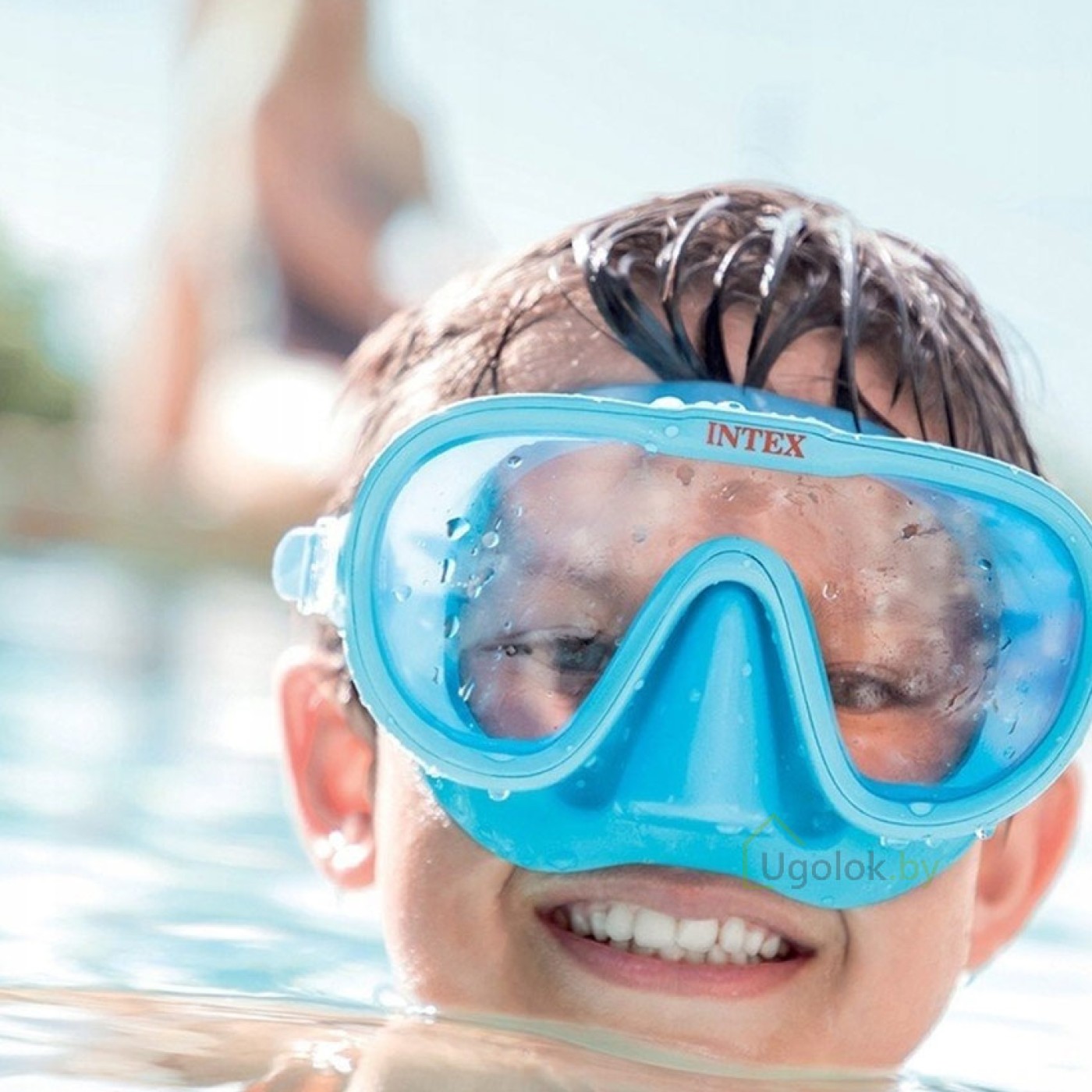 Маска для плавания детская голубая 55916 Intex Sea Scan Swim Masks от 8 ...