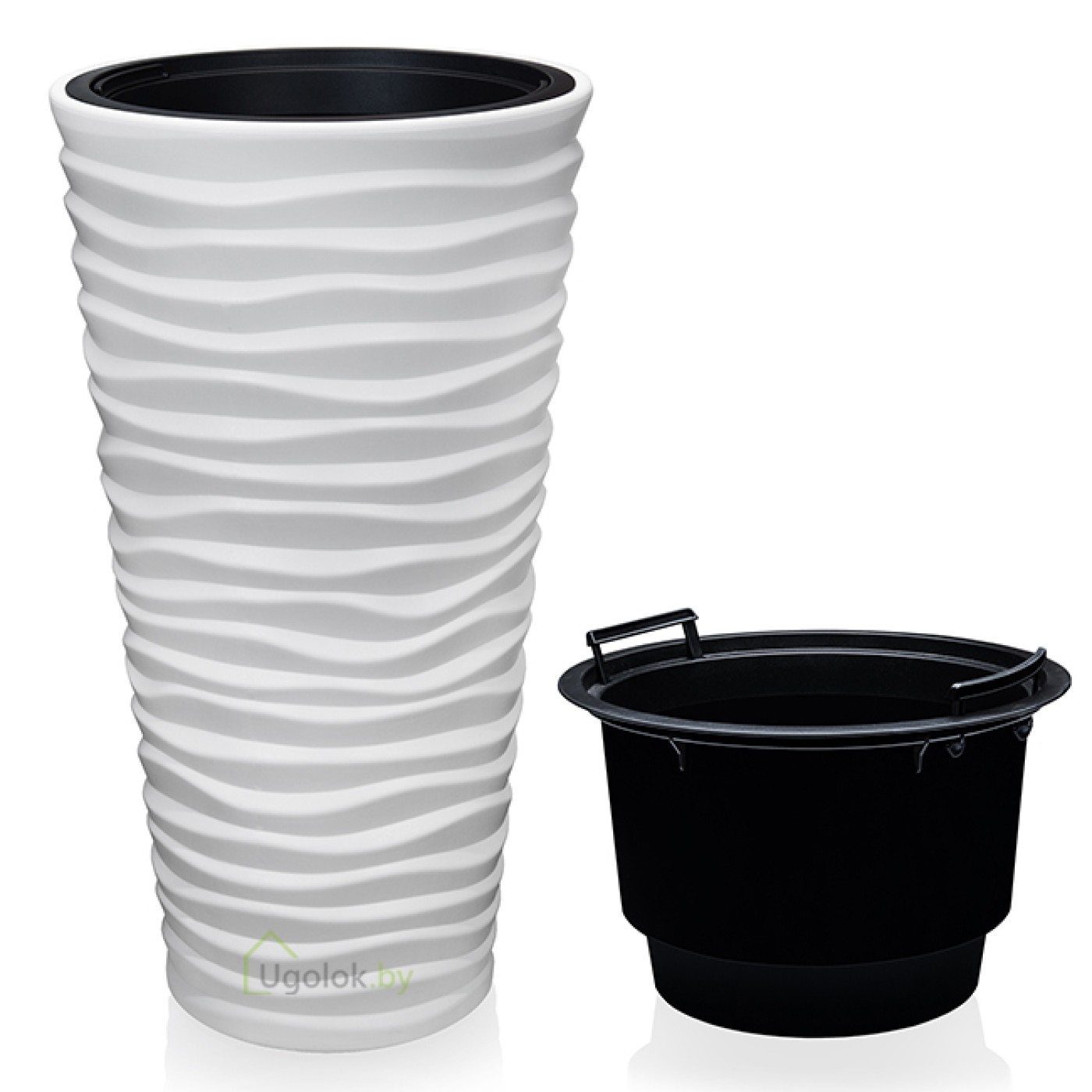 Кашпо Sandy 10/40 л (белый) — купить по низкой цене | Ugolok.by