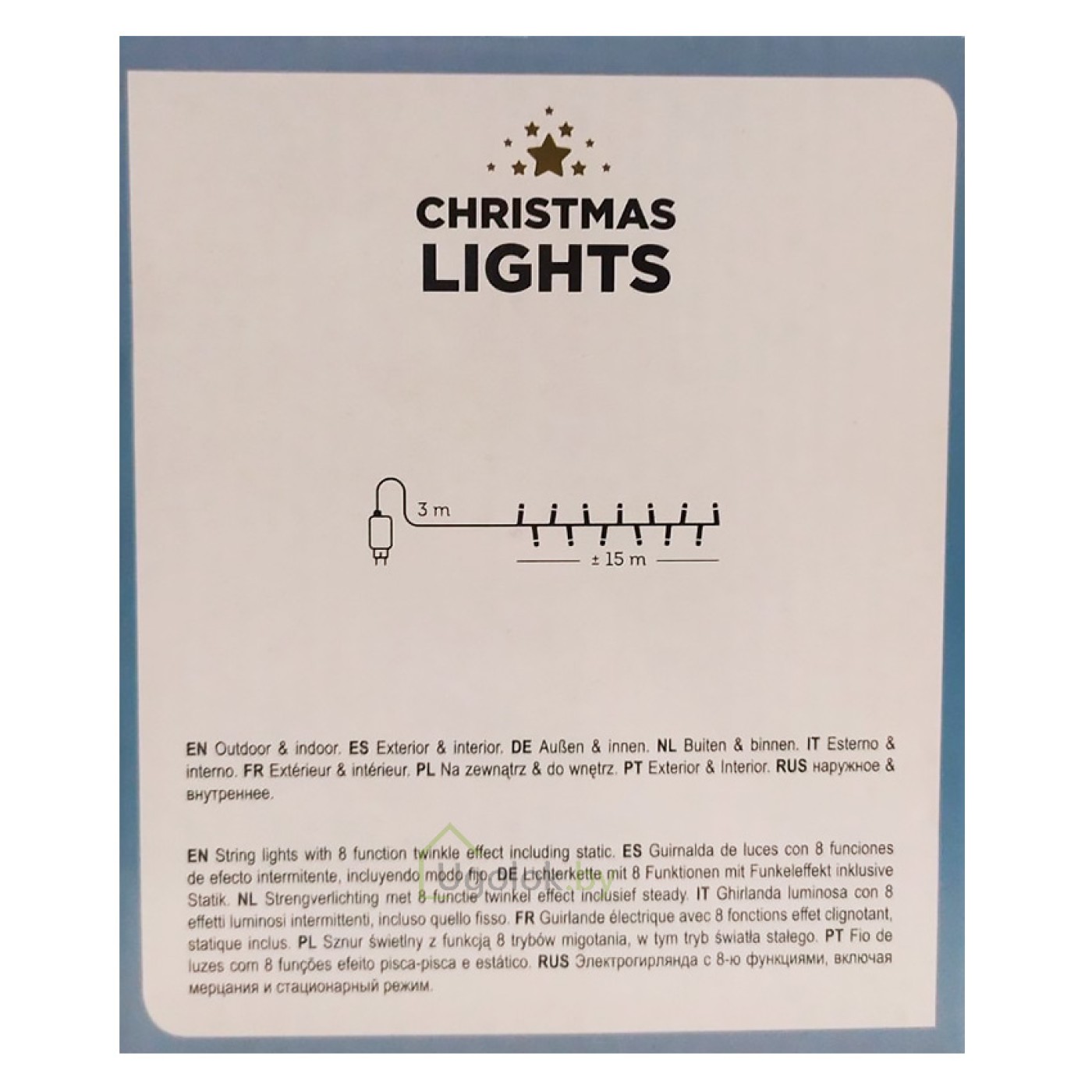 Гирлянда светодиодная Lumineo 493195 15 м 600 LED Compact Twinkle теплый белый — купить по ...